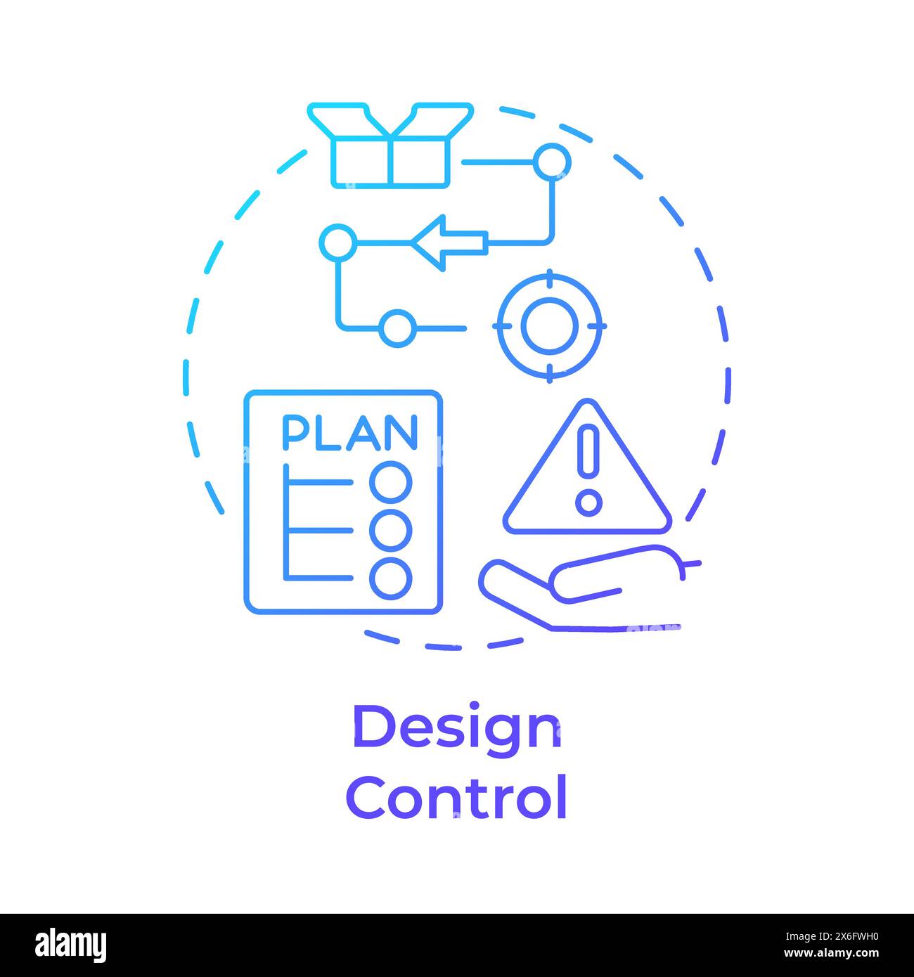 Design Control Blue Gradient Concept Icon Stock Vector Image And Art Alamy