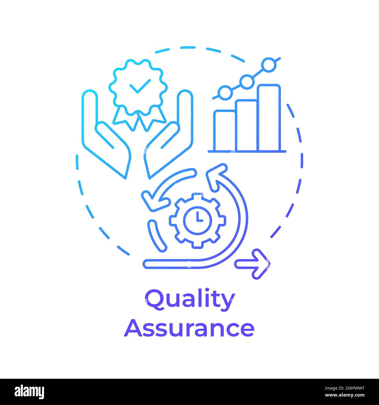 Quality assurance blue gradient concept icon Stock Vector Image & Art ... Quality assurance blue gradient concept icon Stock Vector Image & Art ...