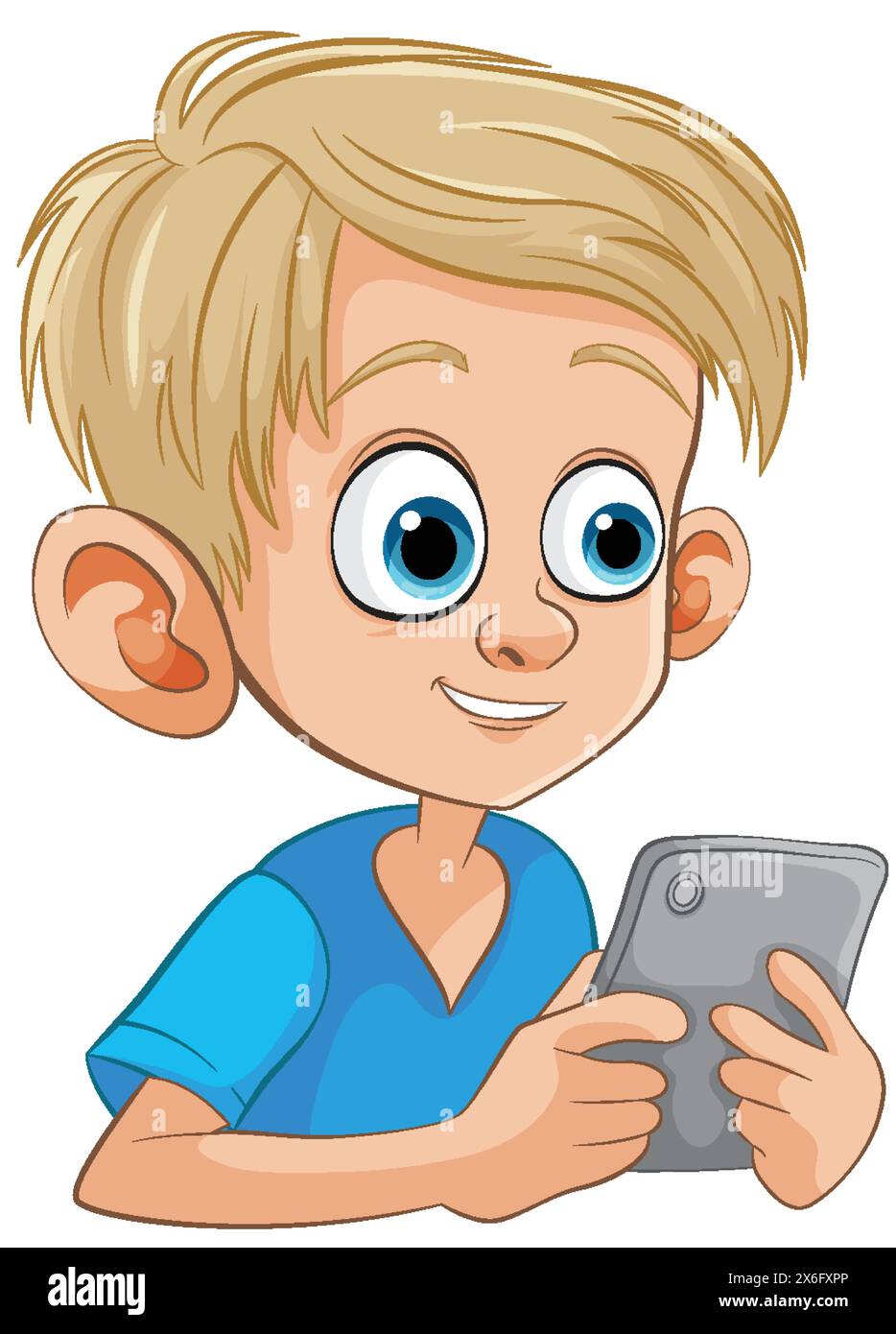 Tablet friendly cartoon illustration hi-res stock photography and ...