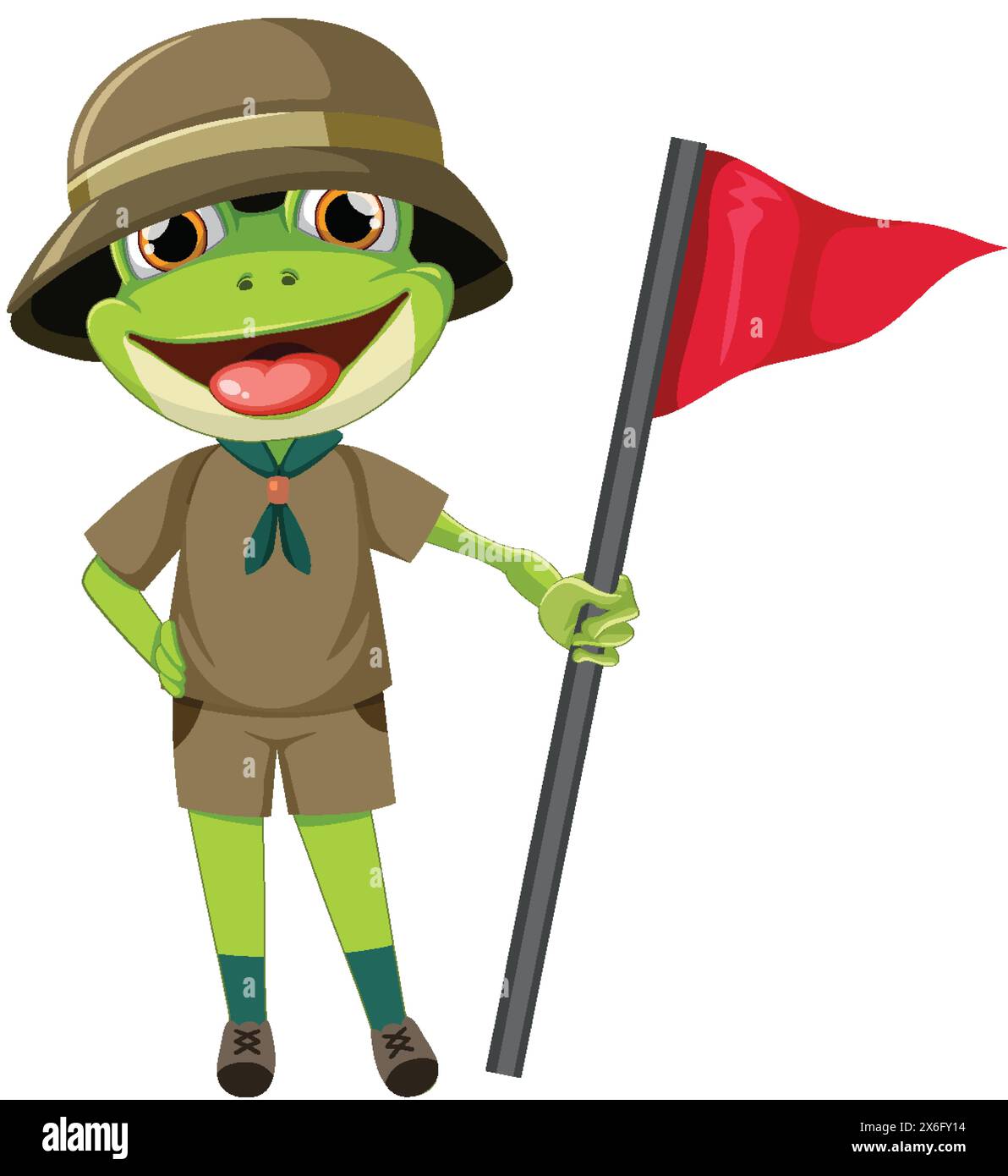 Scout holding flag hi-res stock photography and images - Alamy