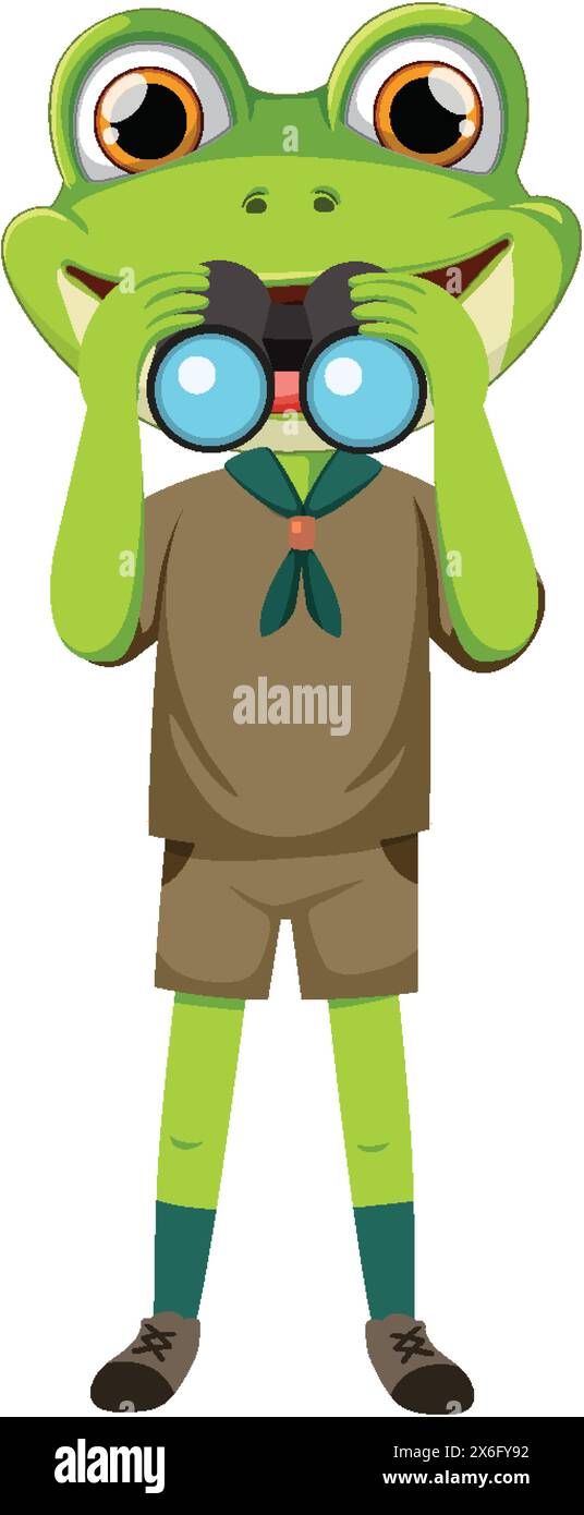 Binoculars nature observation exploration Stock Vector Images - Alamy