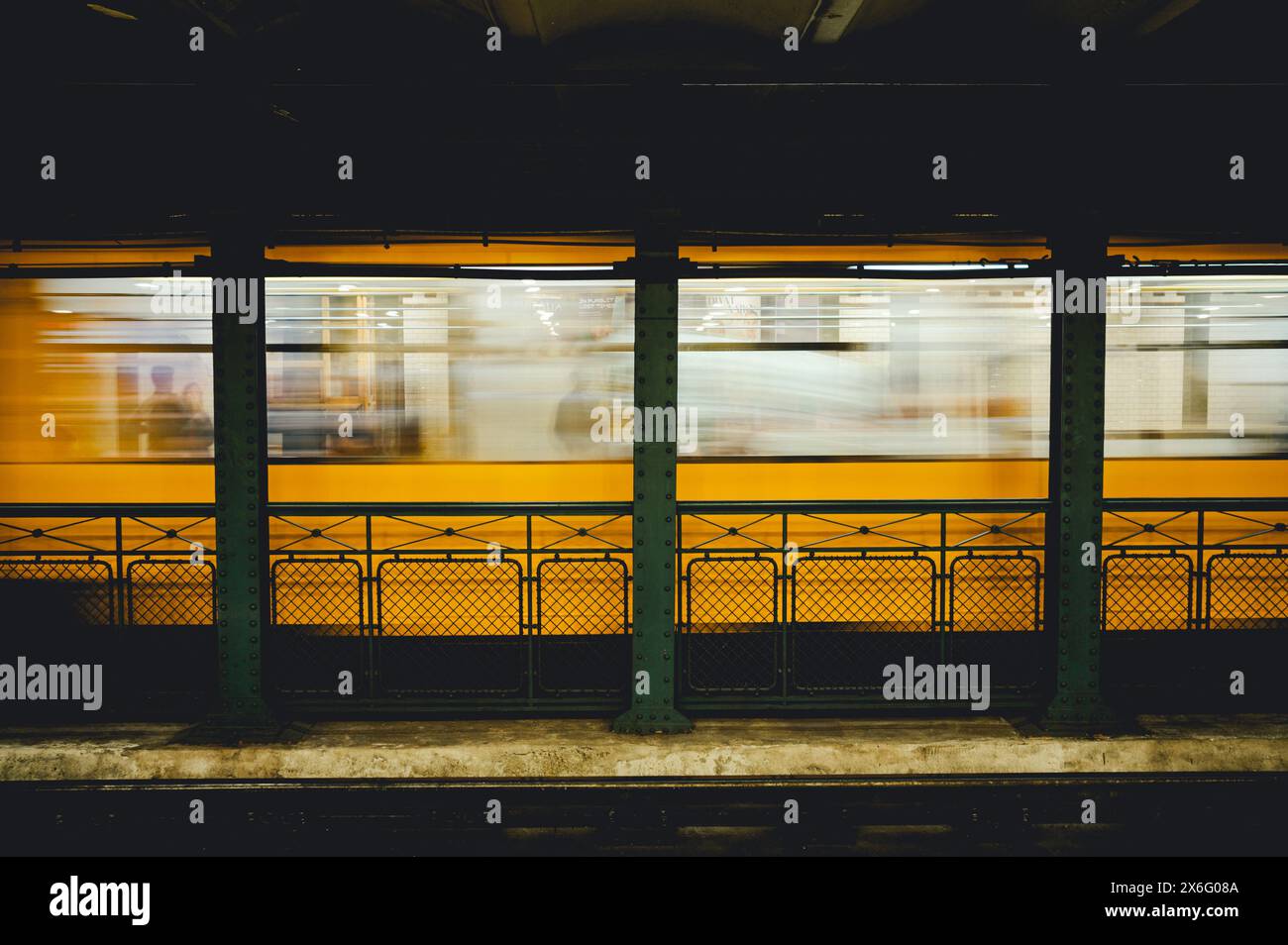 Metro line M1 as known as Kisföldalatti in Budapest Stock Photo - Alamy