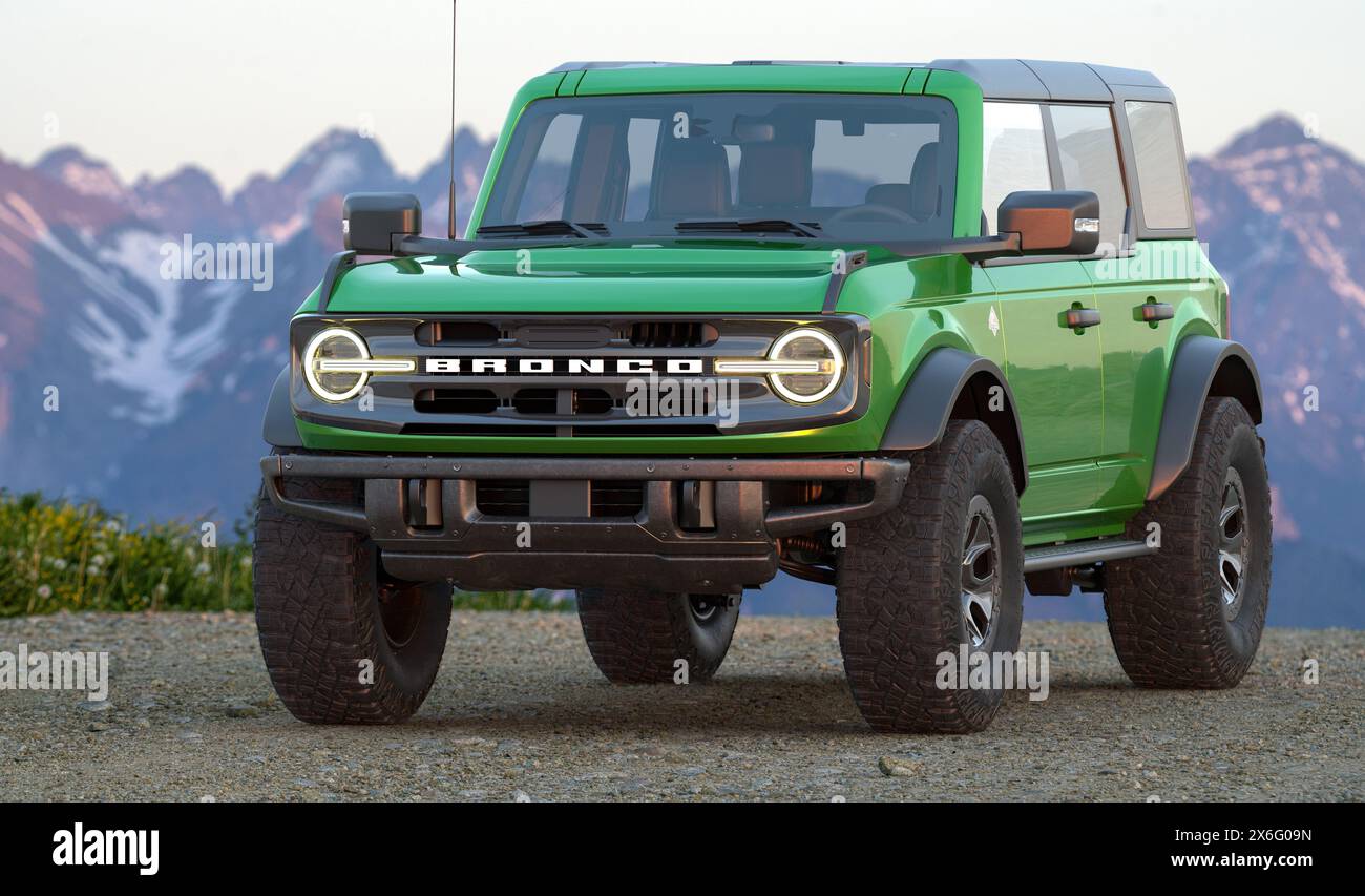 Bronco grille hi-res stock photography and images - Alamy