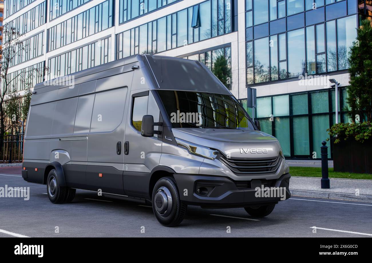 Iveco eDaily Van L5H3 2024 Model Stock Photo - Alamy