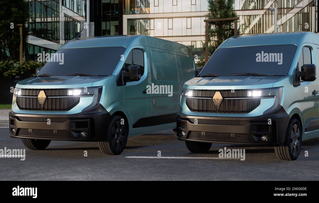 Renault Master L2H2 Van 2024 Model Stock Photo - Alamy