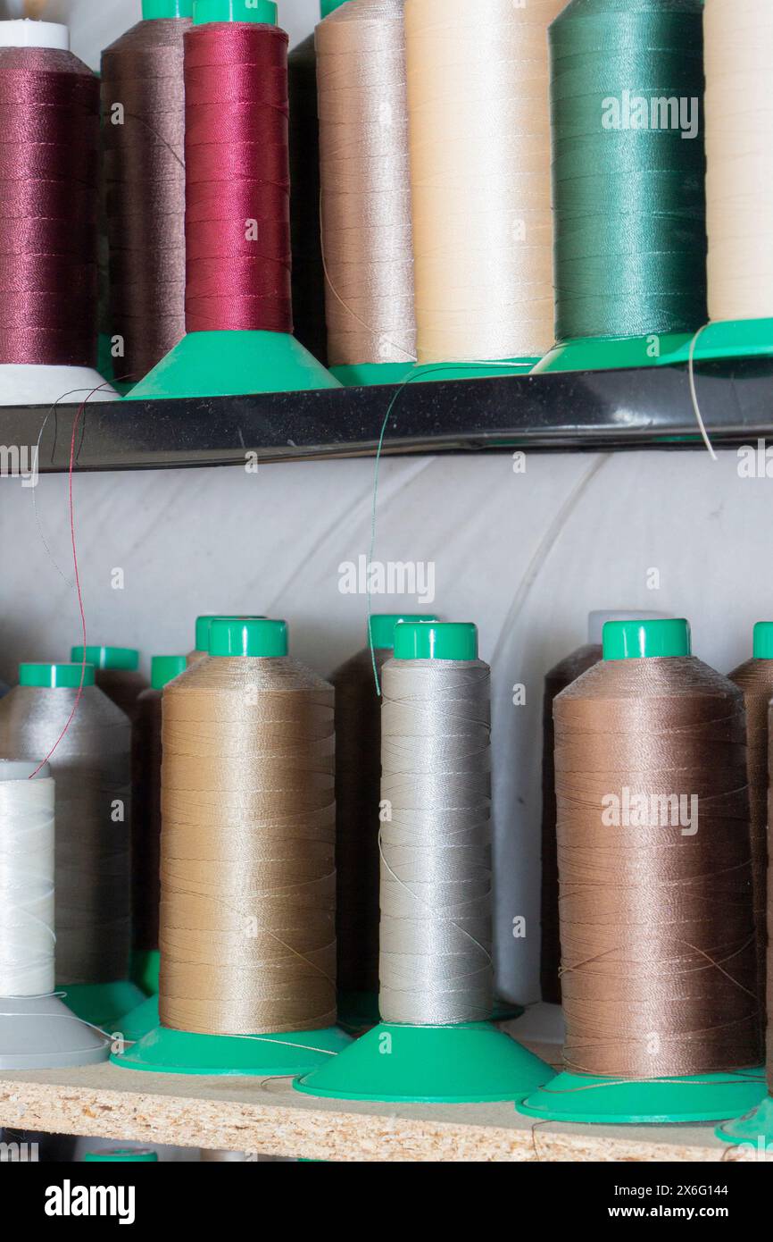 Colorful sewing thread, background, tailor-related images Stock Photo ...