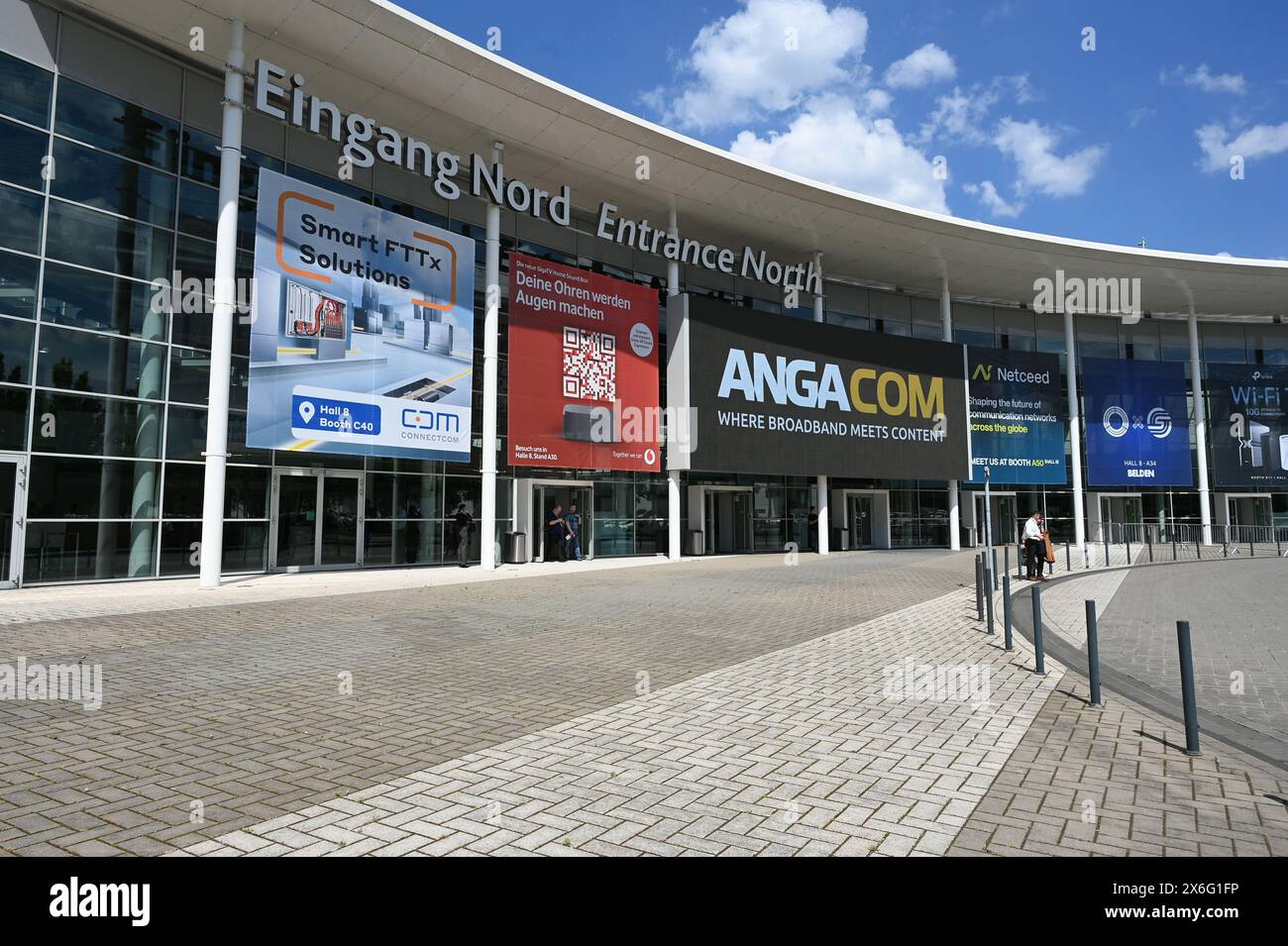 Cologne, Germany. 14th May, 2024. Entrance to ANGA COM, Europe's ...