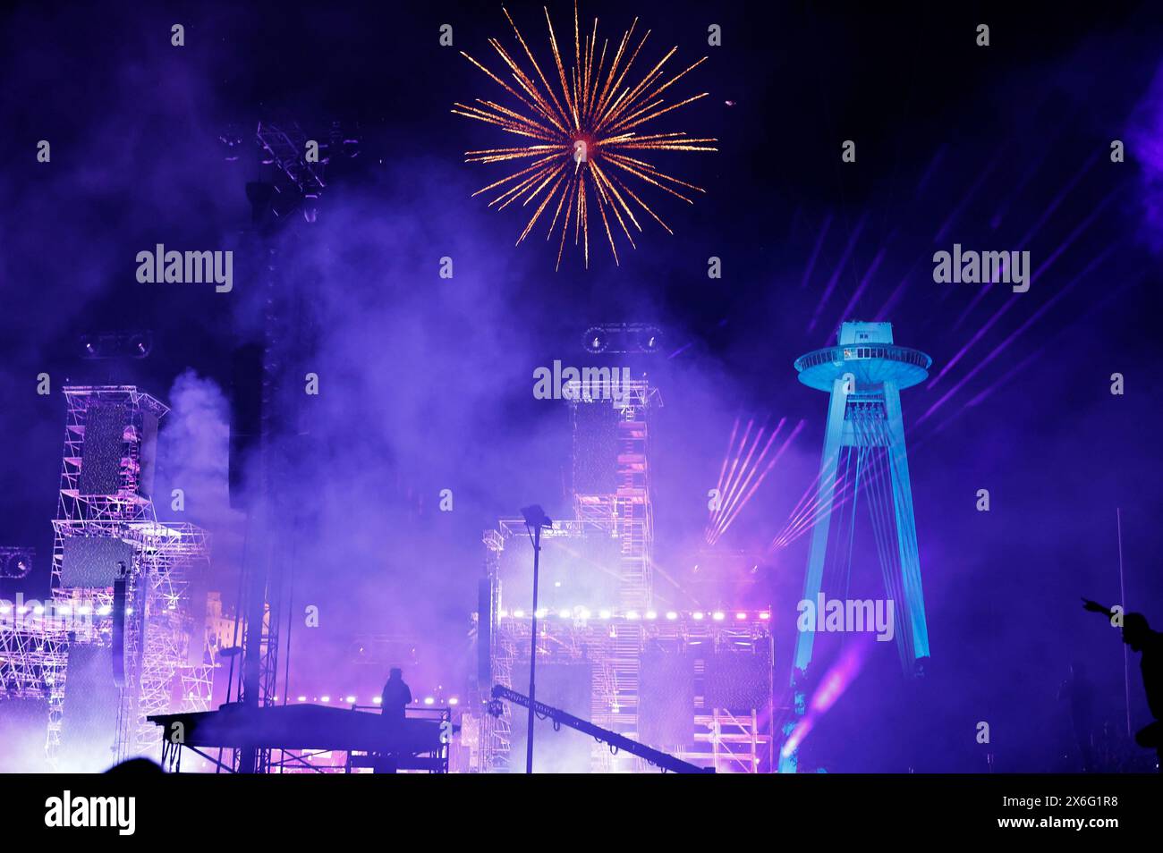 Lichtshow beim Starmus Opening Concert 'Bridge from the Future' auf der ...