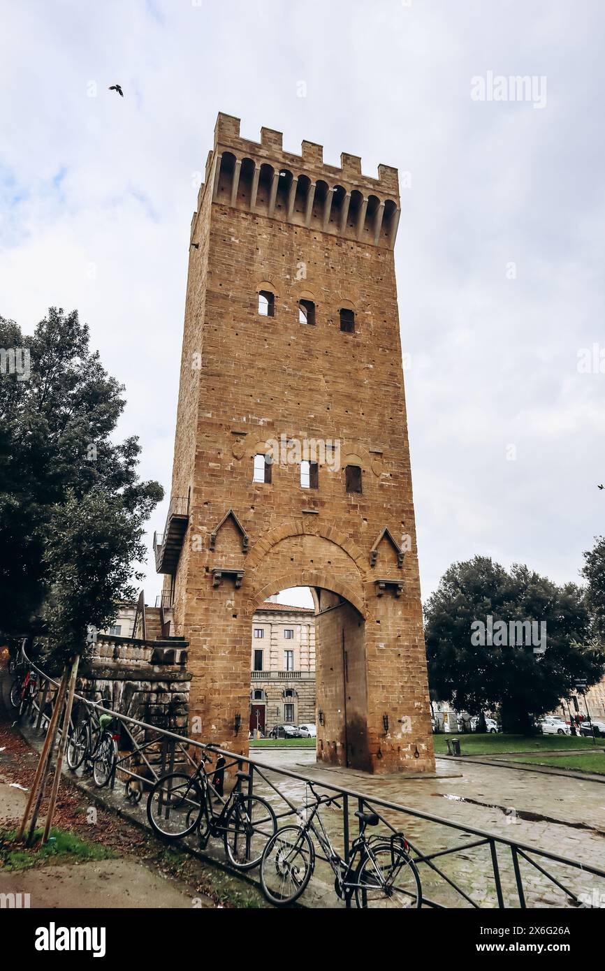 Porta San Niccolo, a towering stone gate from Florence's 1300s ...