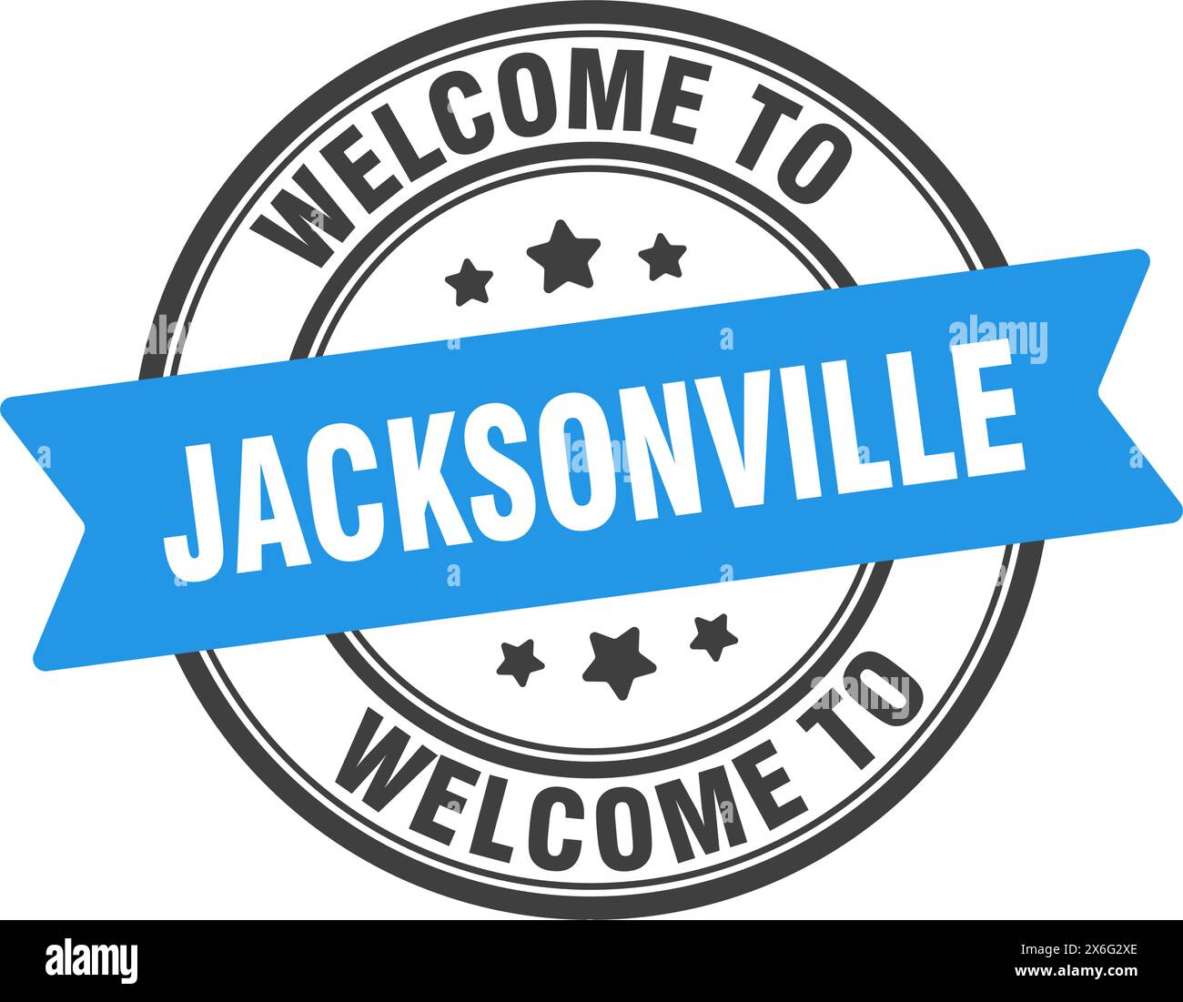 Welcome to Jacksonville stamp. Jacksonville round sign isolated on ...
