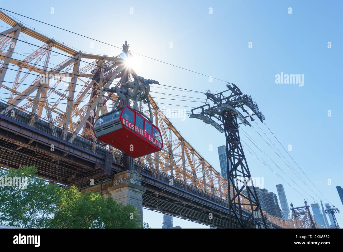 Roosevelt Island Tramway, Cable car public transportation, New York ...