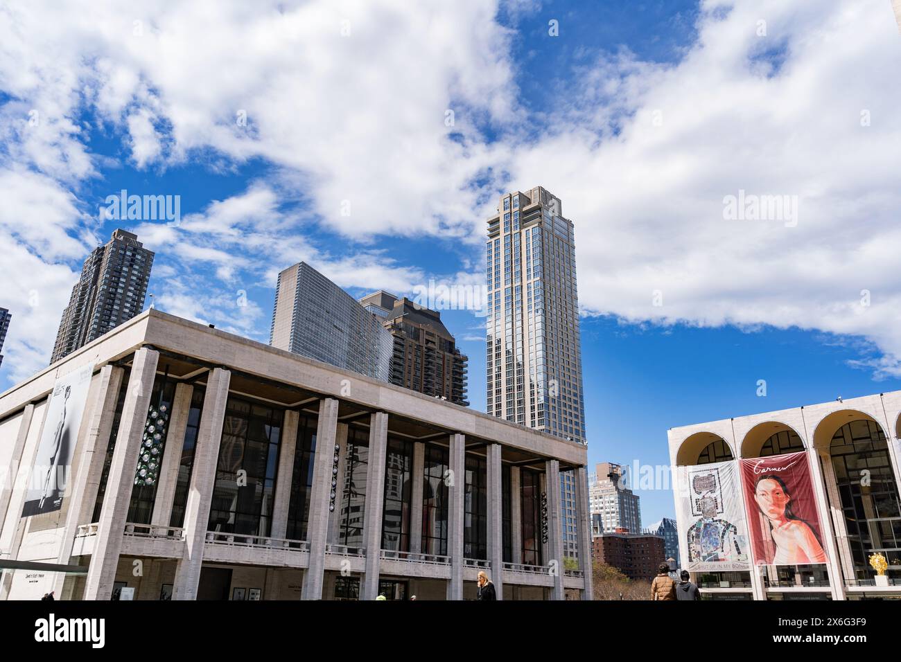 The Metropolitan Opera House in Manhattan, NYC, stands as a grand ...