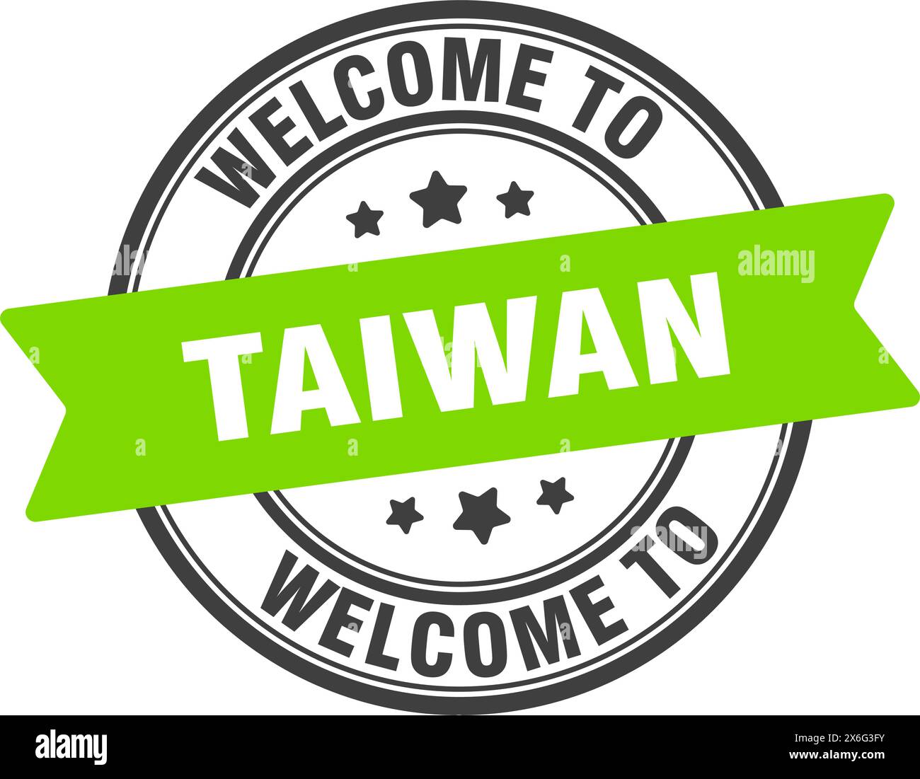 Welcome to Taiwan stamp. Taiwan round sign isolated on white background ...