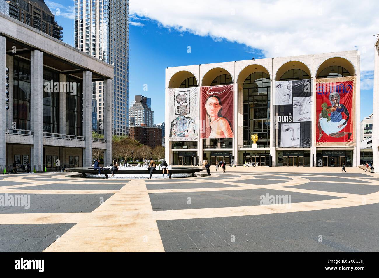The Metropolitan Opera House in Manhattan, NYC, stands as a grand ...