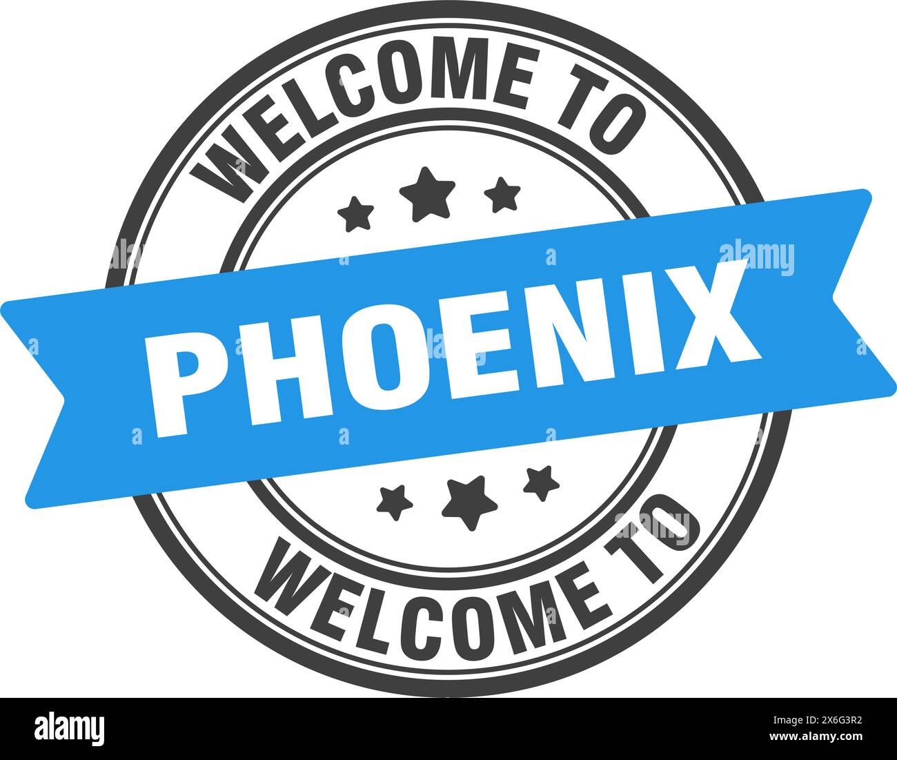 Welcome to Phoenix stamp. Phoenix round sign isolated on white ...