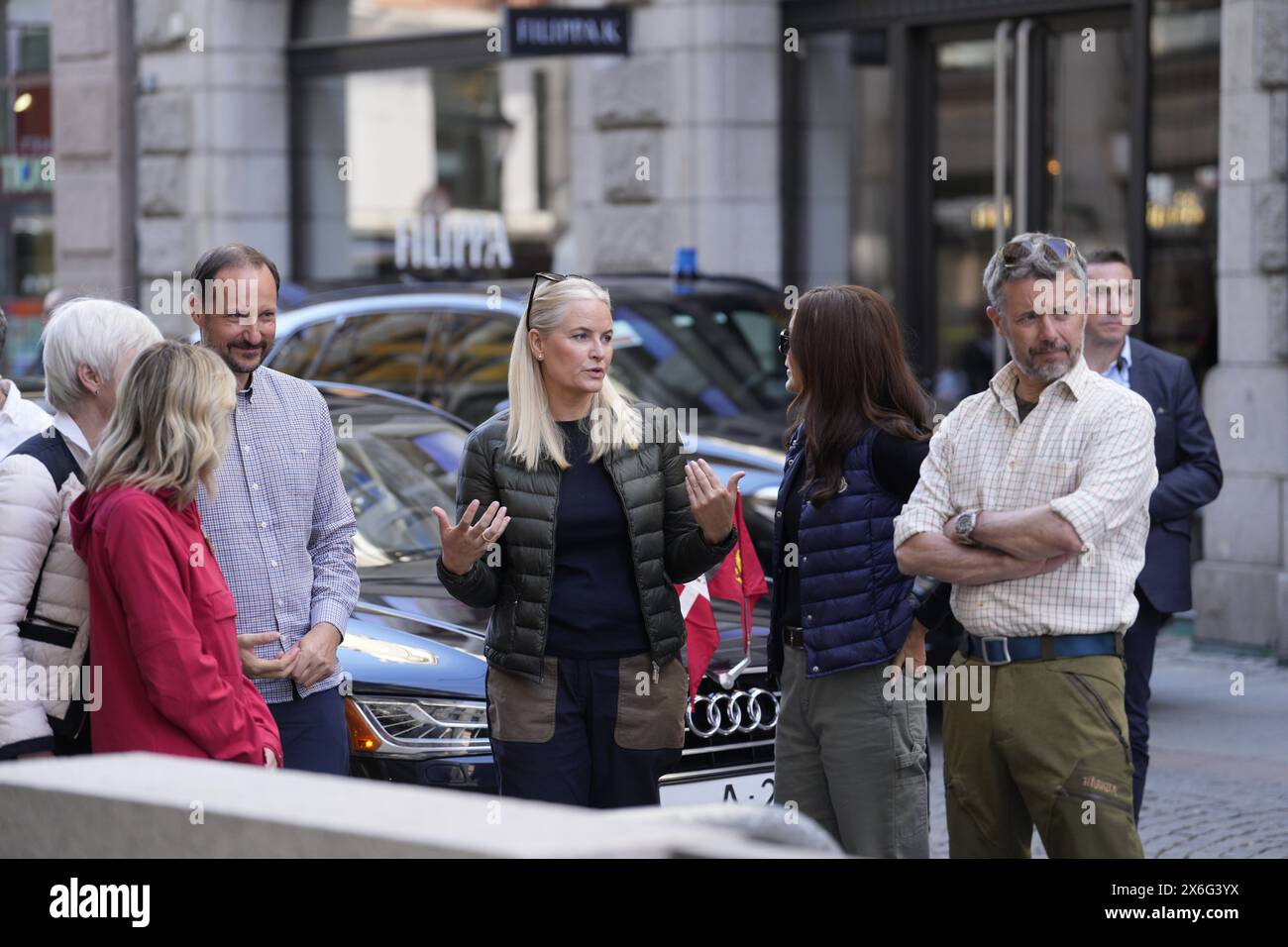 Oslo 20240515.King Frederik and Queen Mary of Denmark during the Danish royal couple's official ...