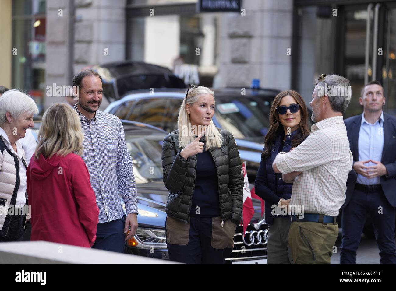 Oslo 20240515.King Frederik and Queen Mary of Denmark during the Danish royal couple's official ...