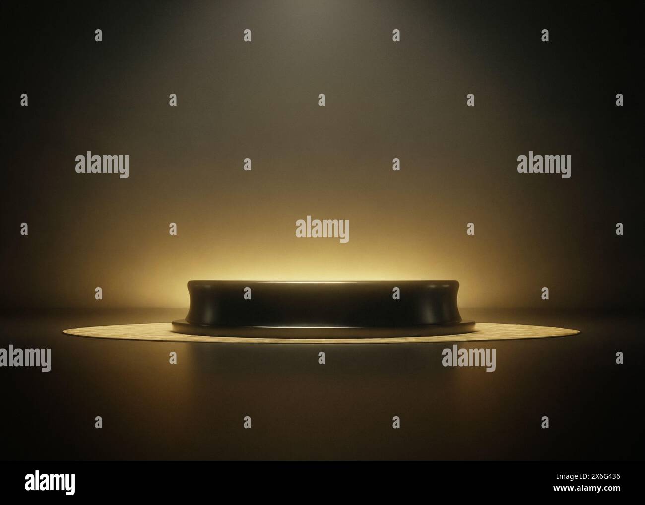 Vintage-style podium, photofilm camera, product stage spotlight Stock ...