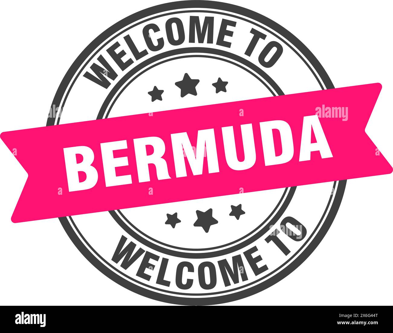 Welcome to Bermuda stamp. Bermuda round sign isolated on white ...