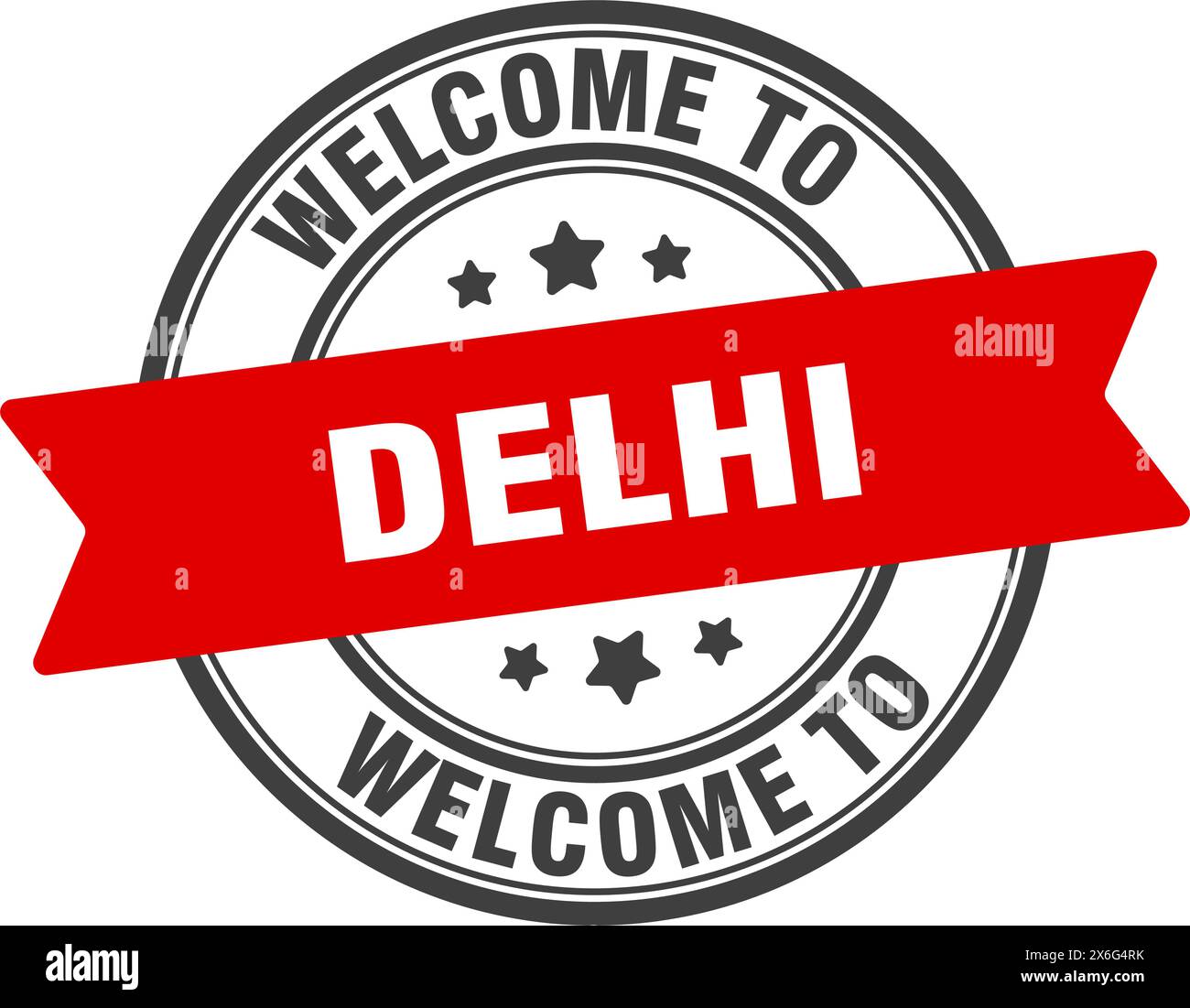 Welcome to Delhi stamp. Delhi round sign isolated on white background ...