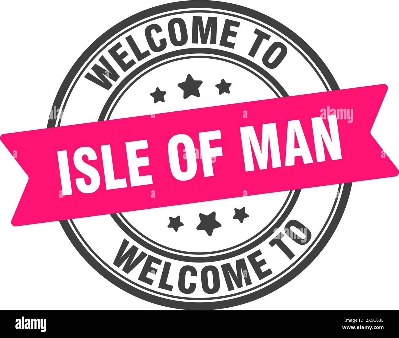 Welcome to Isle Of Man stamp. Isle Of Man round sign isolated on white ...