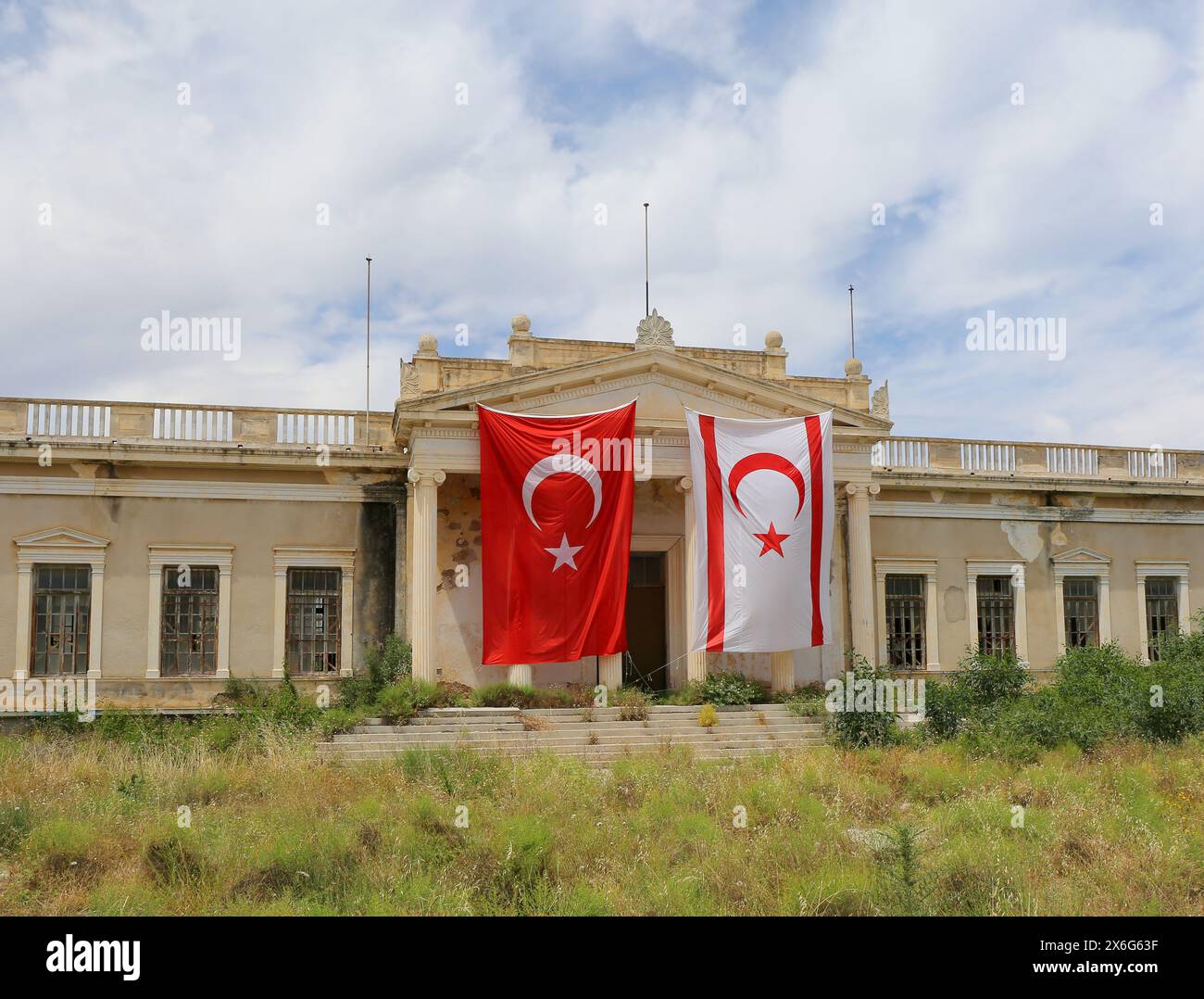 VARASHO, FAMAGUSTA, NORTHERN CYPRUS-MAY 09,2024:Abandoned Old Boy ...
