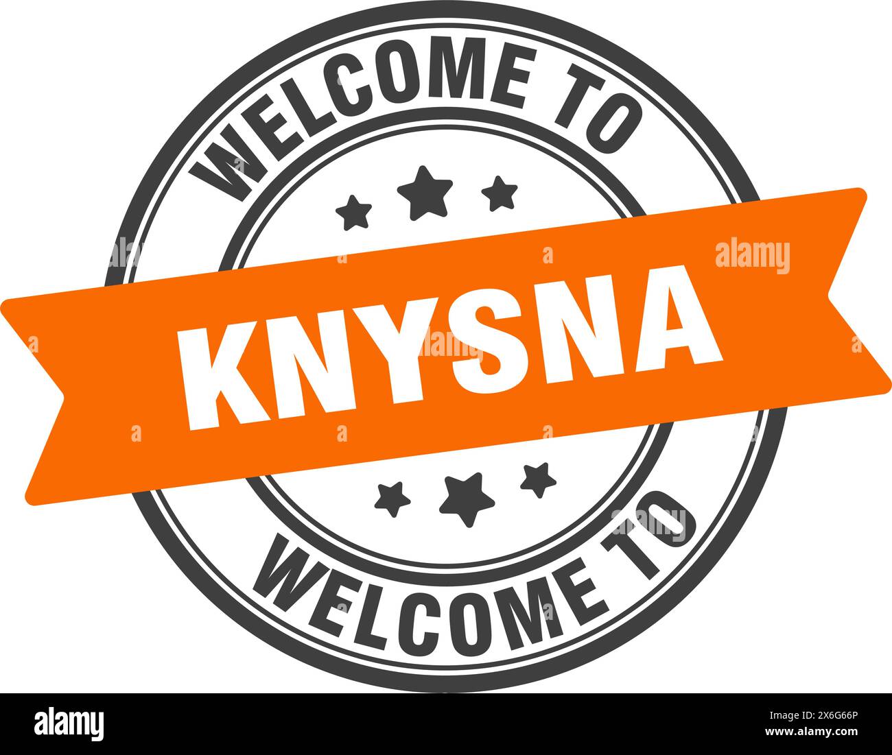 Welcome to Knysna stamp. Knysna round sign isolated on white background ...