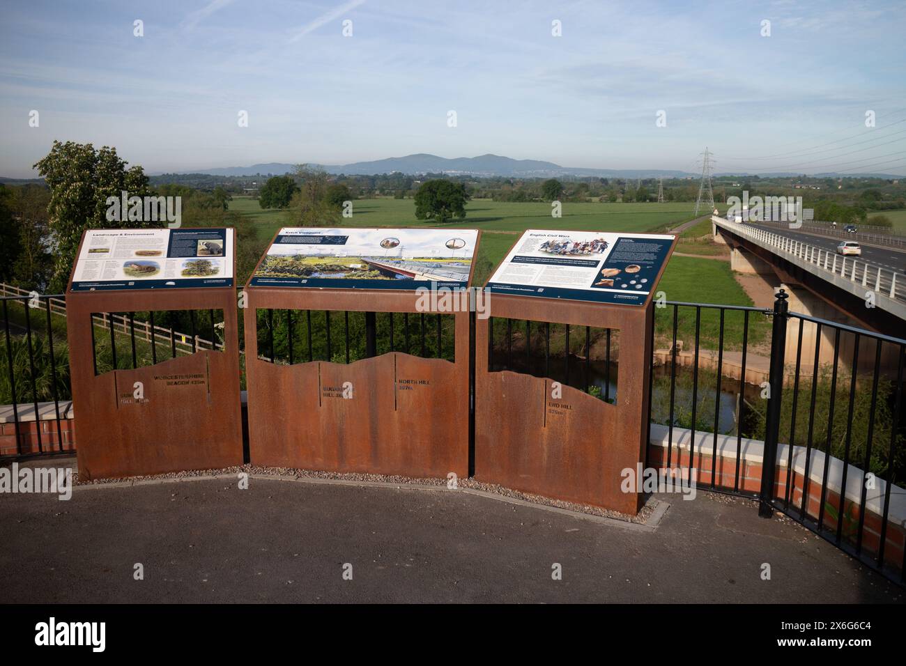 Ketch Viewpoint, Worcester, Worcestershire, England, UK Stock Photo - Alamy