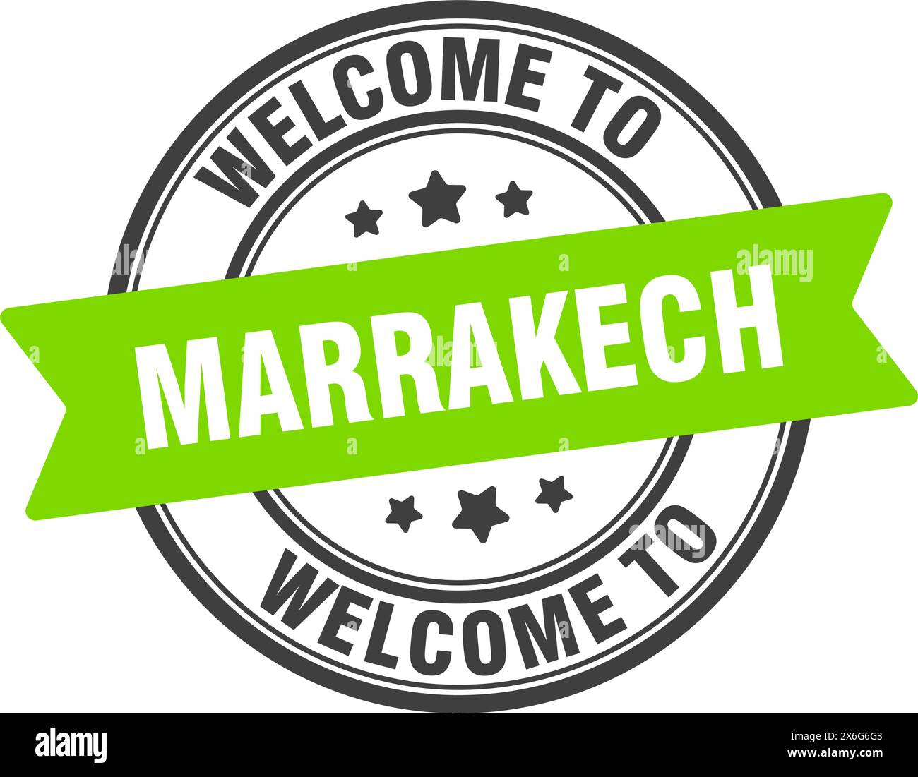 Welcome to Marrakech stamp. Marrakech round sign isolated on white ...