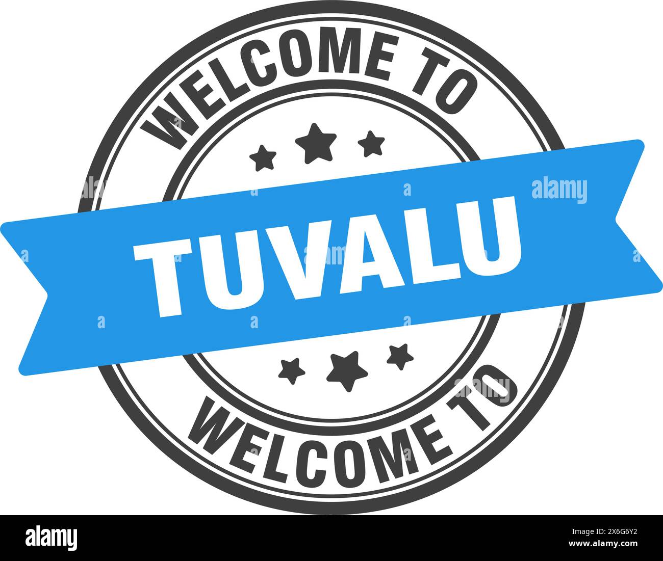 Welcome to Tuvalu stamp. Tuvalu round sign isolated on white background ...