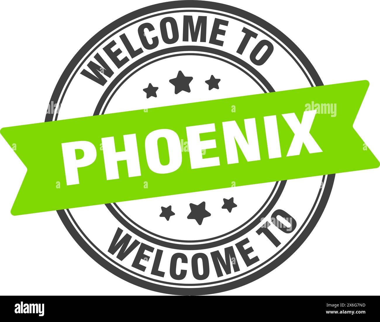 Welcome to Phoenix stamp. Phoenix round sign isolated on white ...