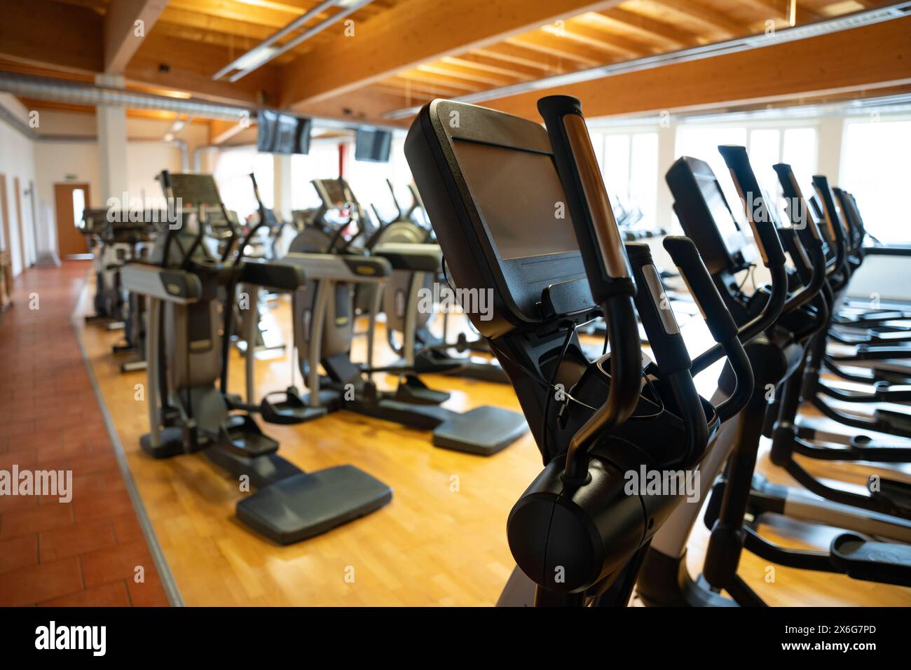 Gym, studio equipment, sport, gym interior Stock Photo - Alamy