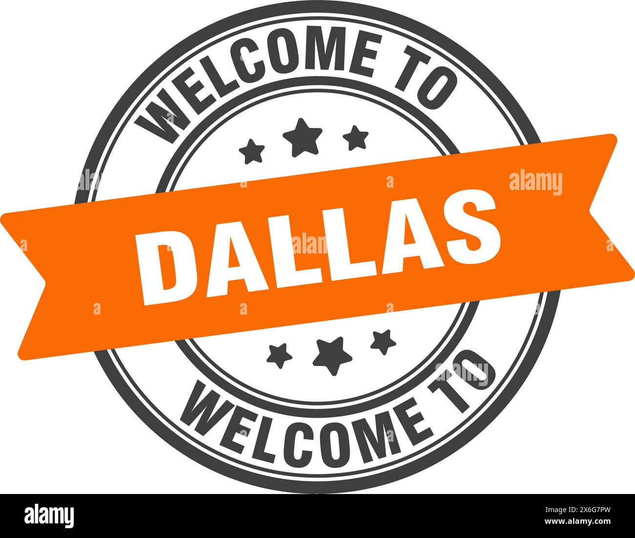 Welcome to Dallas stamp. Dallas round sign isolated on white background ...