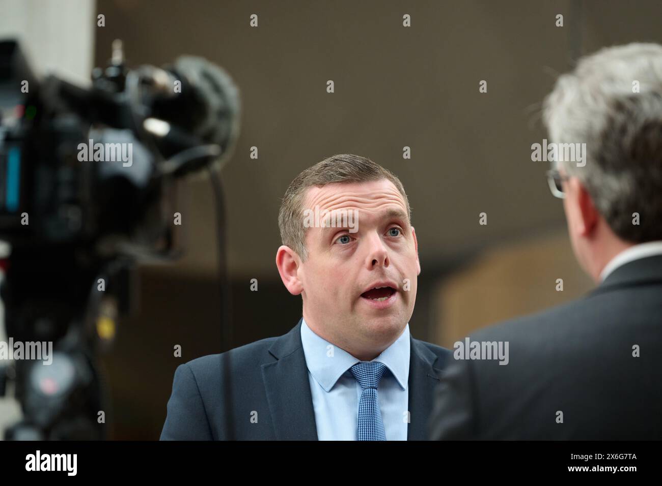 Edinburgh Scotland, UK 14 May 2024. Douglas Ross MSP at the Scottish ...