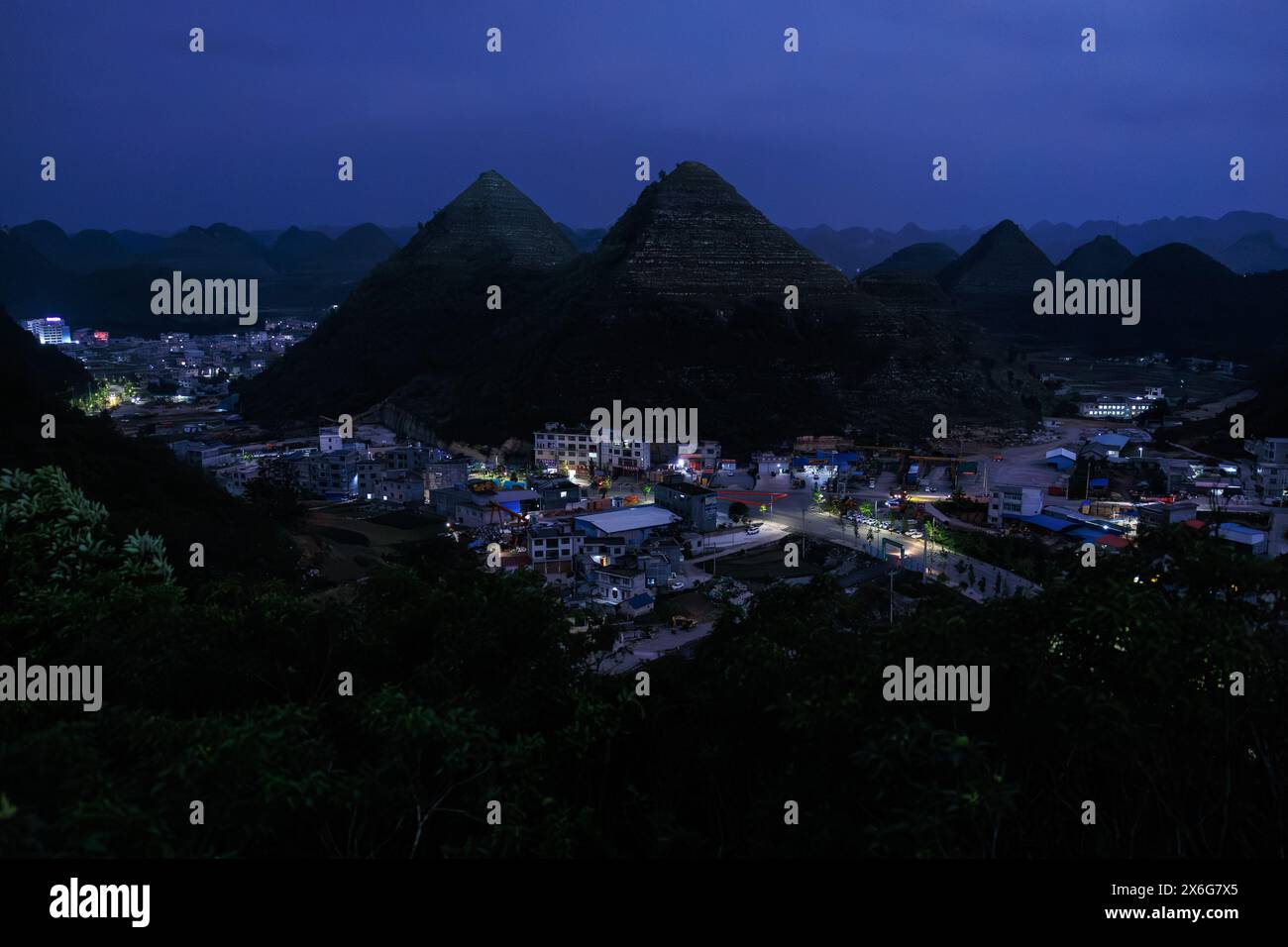 Anlong. 14th May, 2024. An aerial photo taken on May 14, 2024 shows ...