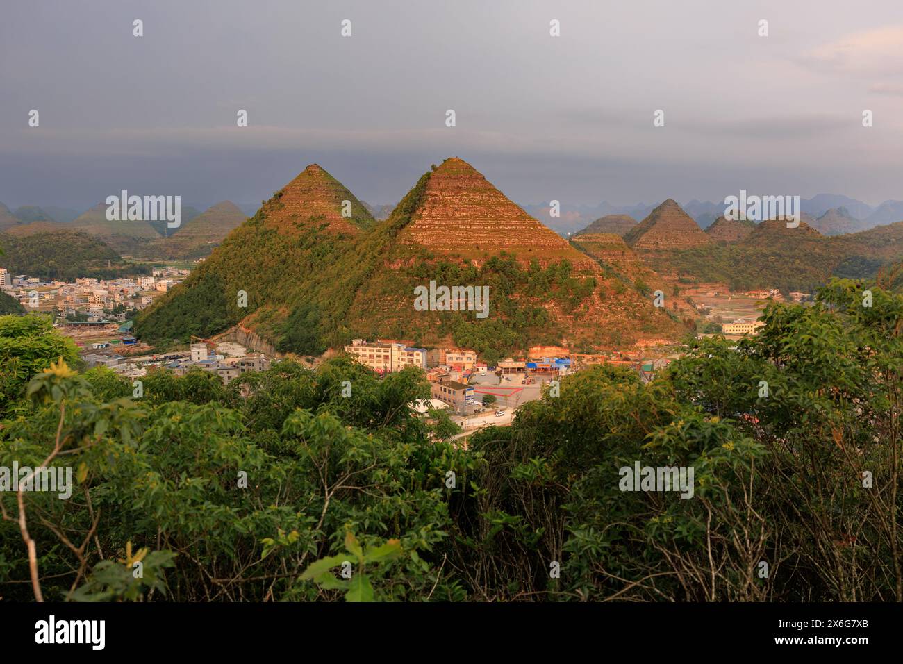 Anlong. 14th May, 2024. An aerial photo taken on May 14, 2024 shows a ...