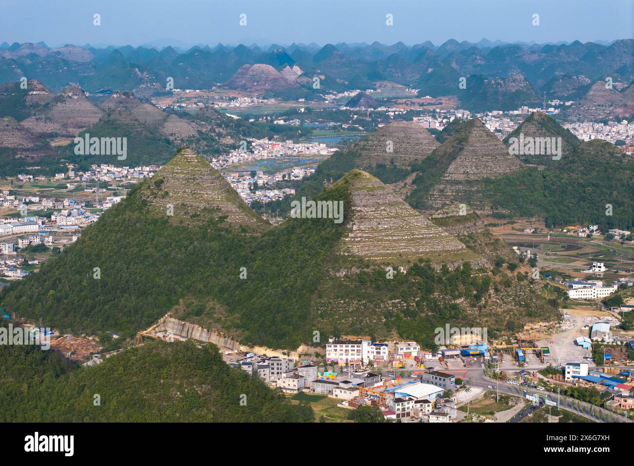 Anlong. 14th May, 2024. An aerial photo taken on May 14, 2024 shows a ...