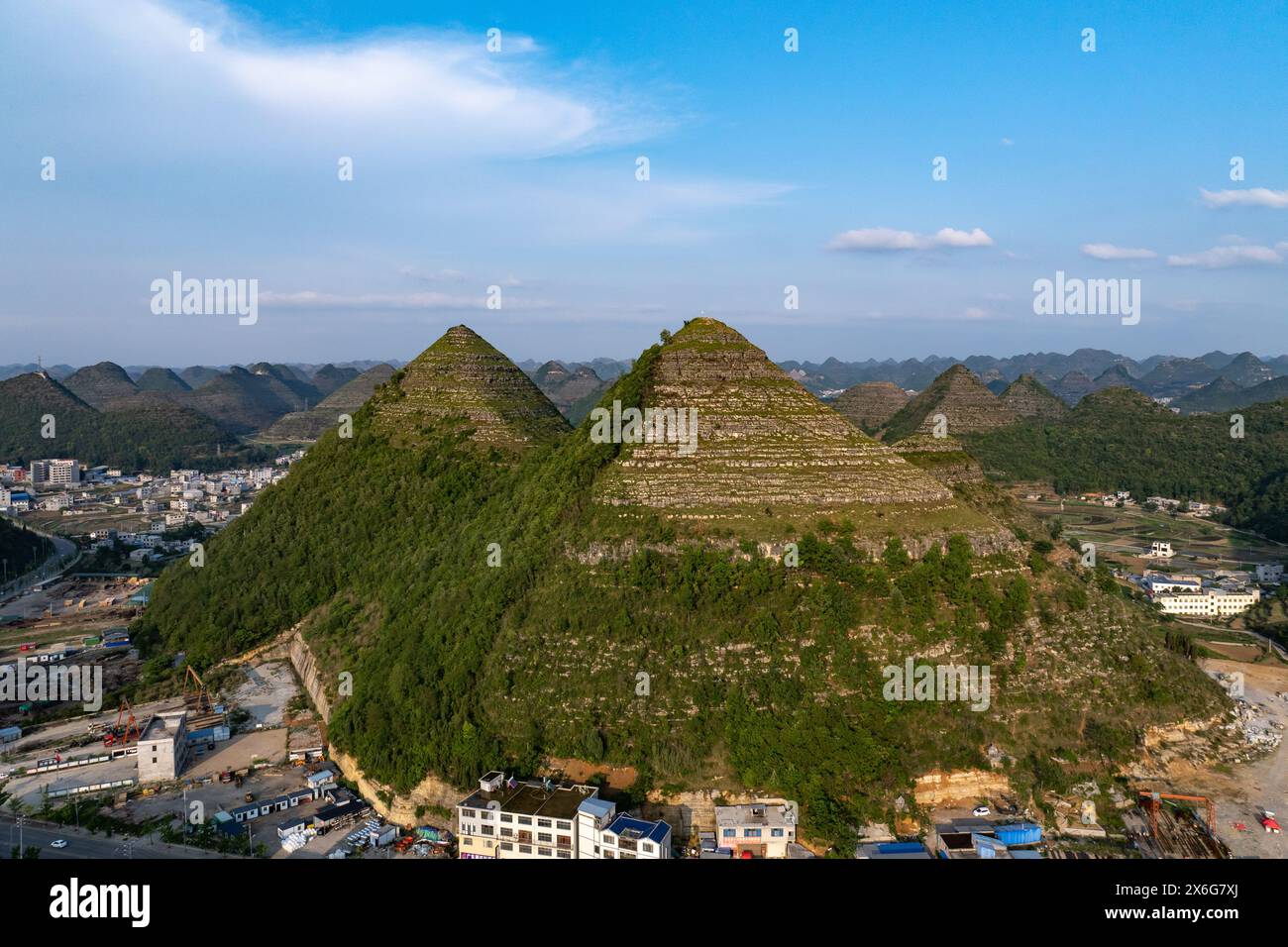 Anlong. 14th May, 2024. An aerial photo taken on May 14, 2024 shows a ...
