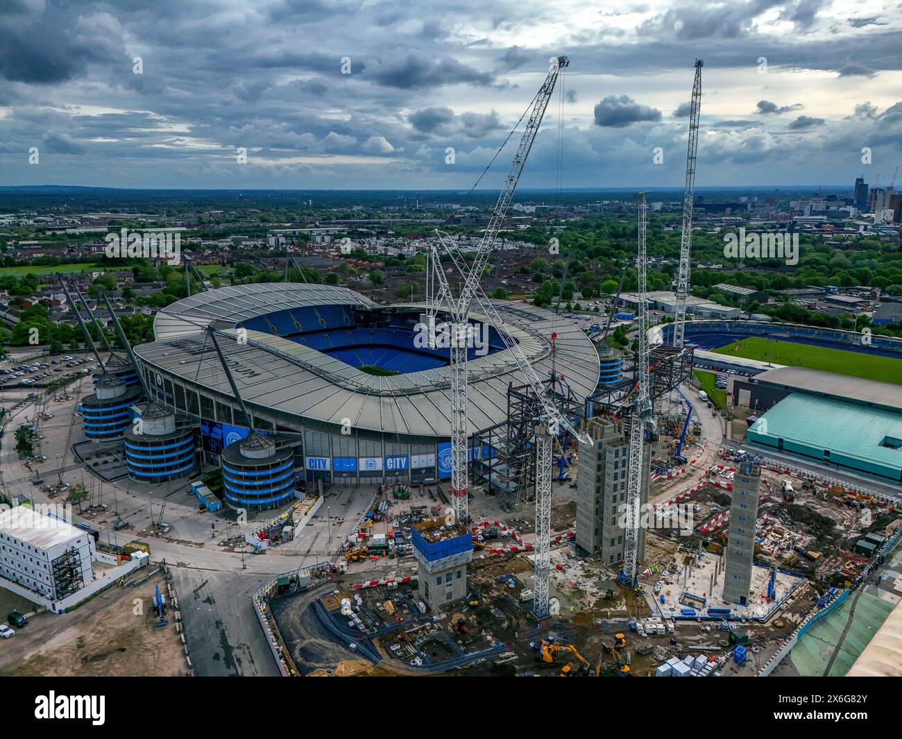 A general View of the Etihad Stadium in Manchester, home of Manchester ...