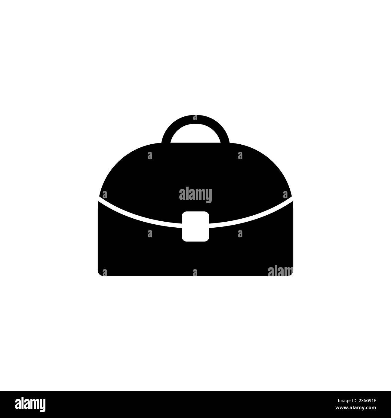 Briefcase, Diplomat flat vector icon. Simple solid symbol isolated on ...
