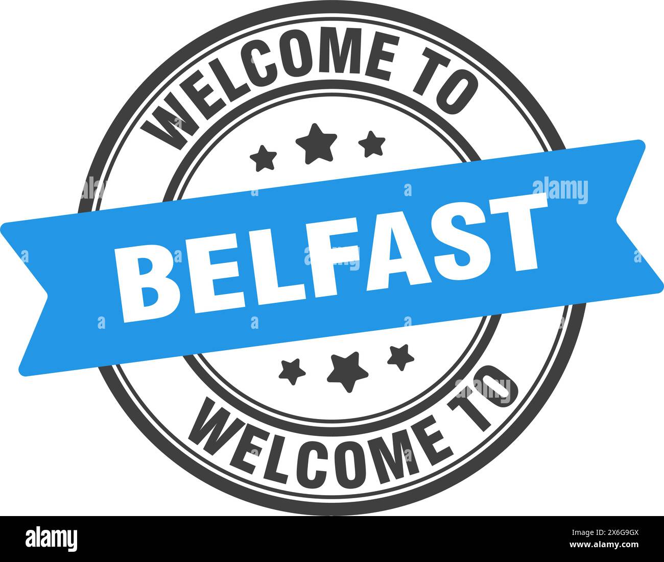 Welcome to Belfast stamp. Belfast round sign isolated on white ...