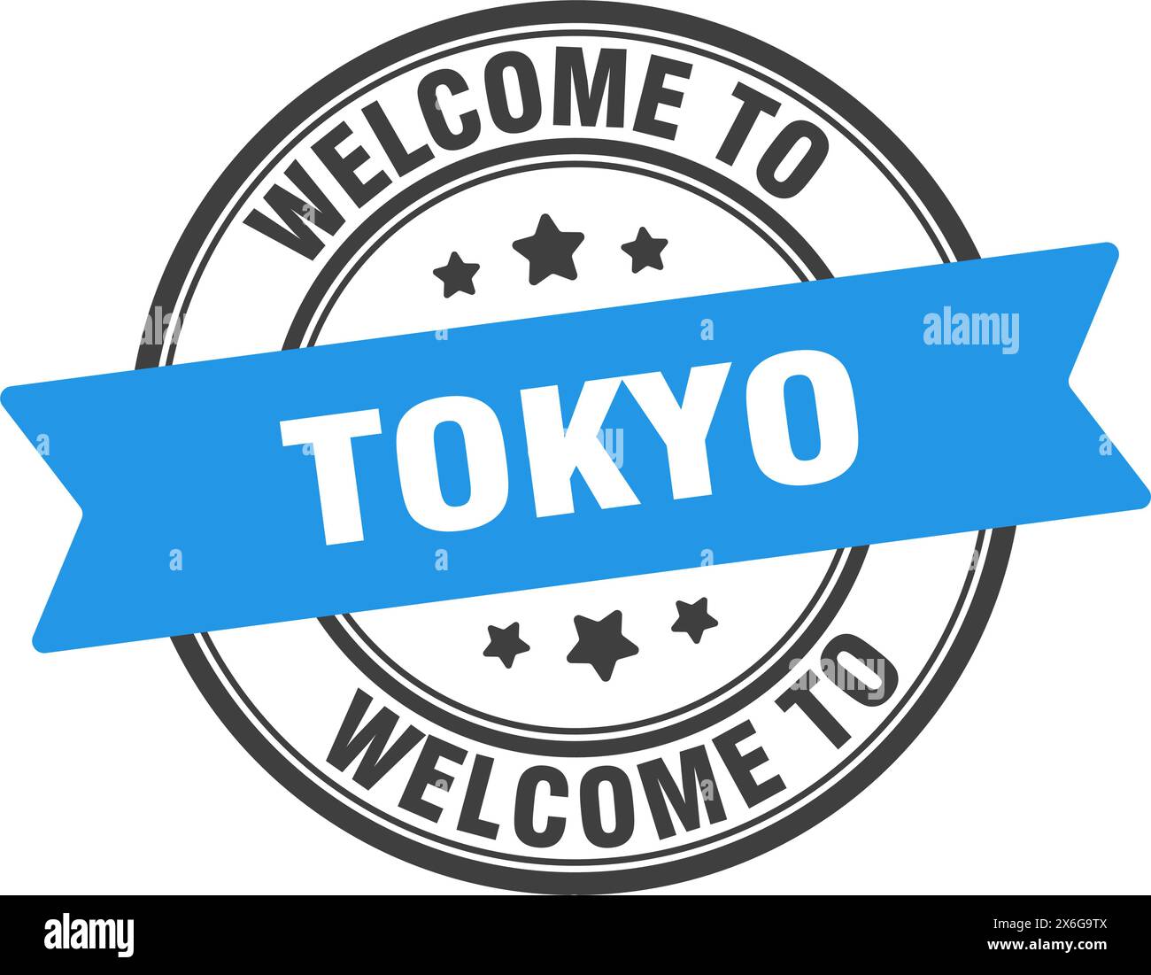 Welcome to Tokyo stamp. Tokyo round sign isolated on white background ...