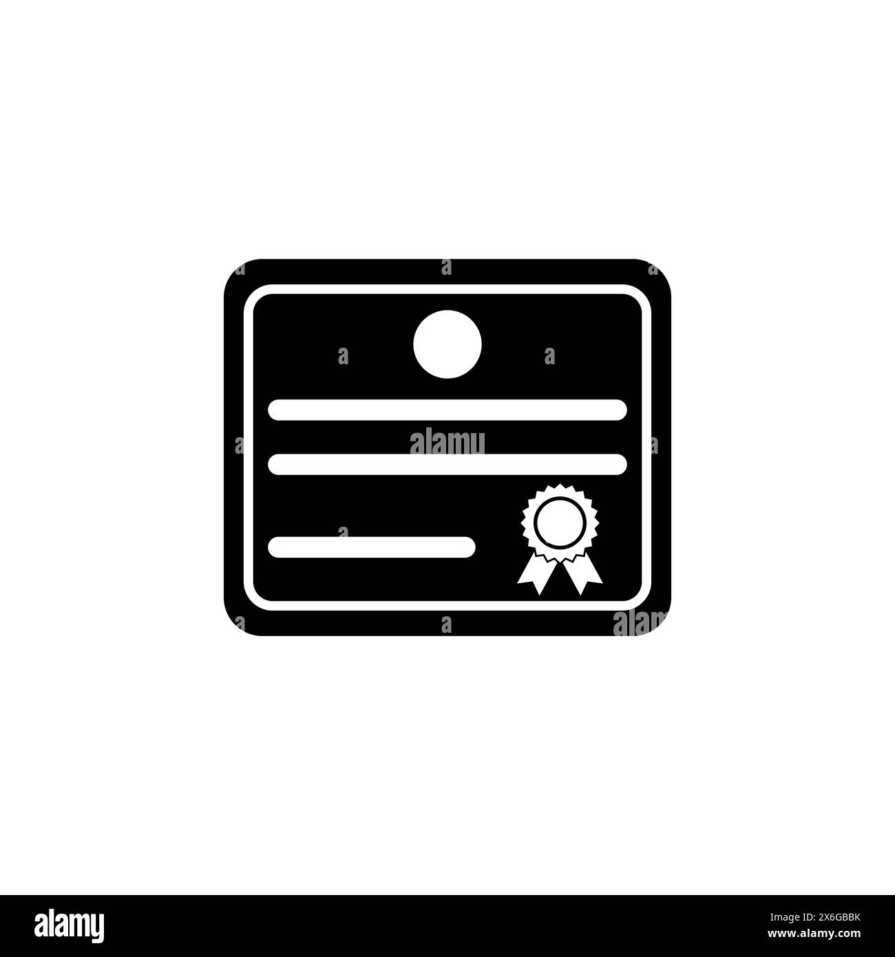Legal Document, Certificate flat vector icon. Simple solid symbol ...