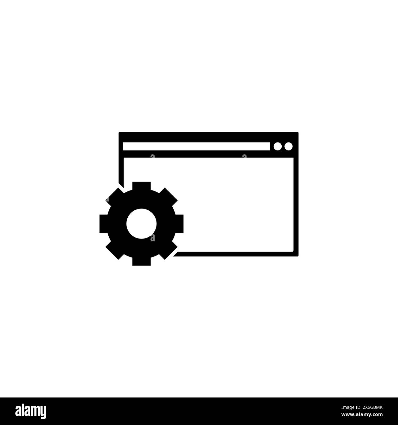 Browser Setup, Configure Settings flat vector icon. Simple solid symbol ... Browser Setup, Configure Settings flat vector icon. Simple solid symbol ...