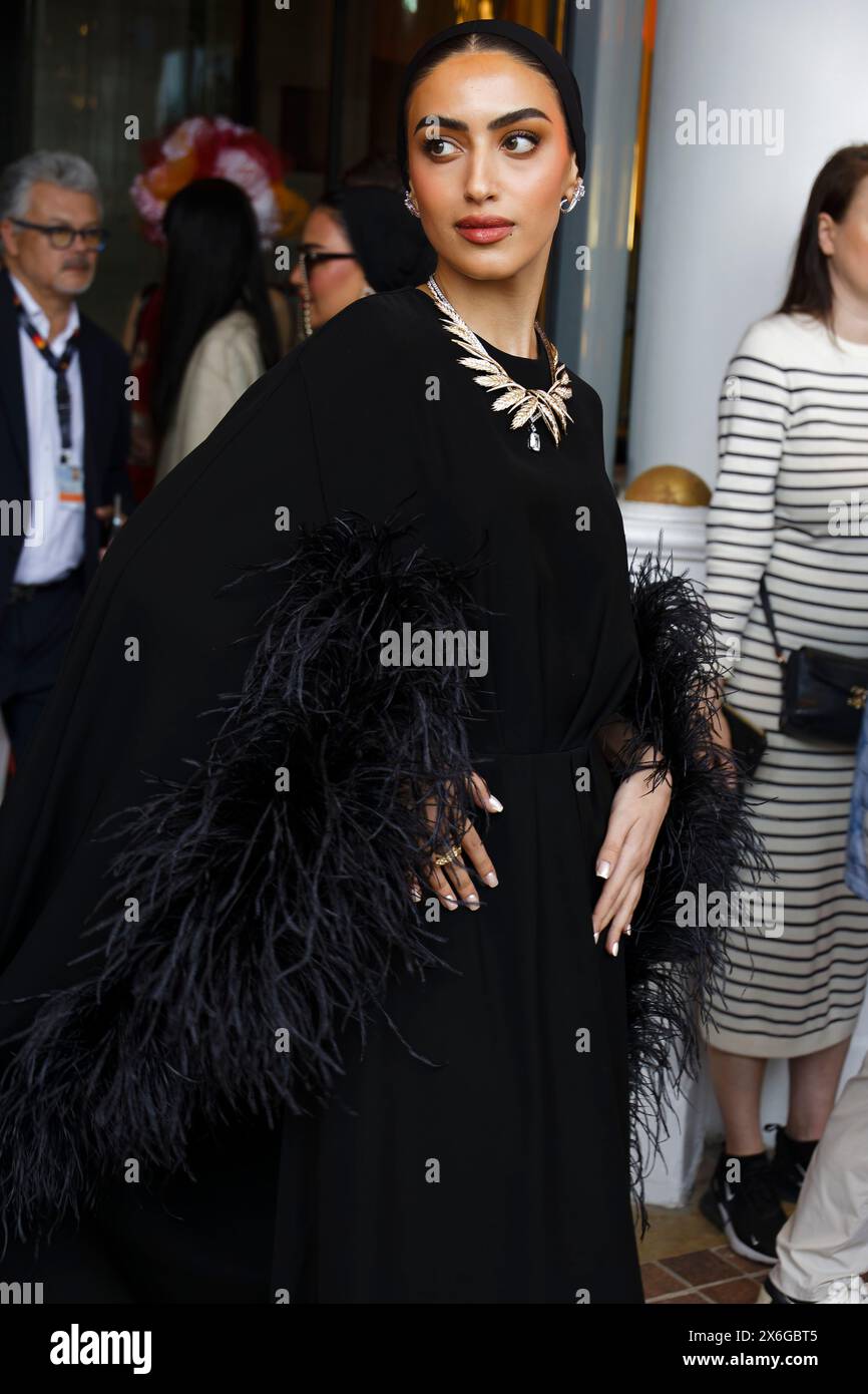 Cannes, France. 14th May, 2024. Model Yara Alnamlah is seen at the ...