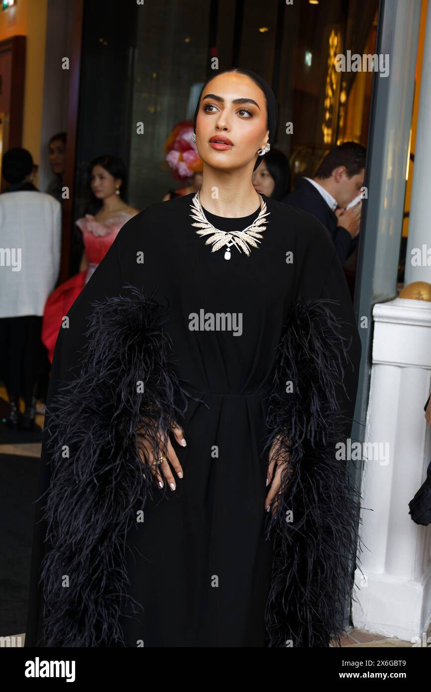 Cannes, France. 14th May, 2024. Model Yara Alnamlah is seen at the ...