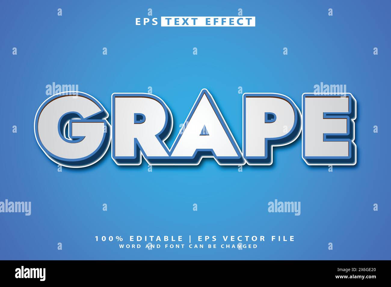 editable 3D text effect Stock Vector Image & Art - Alamy