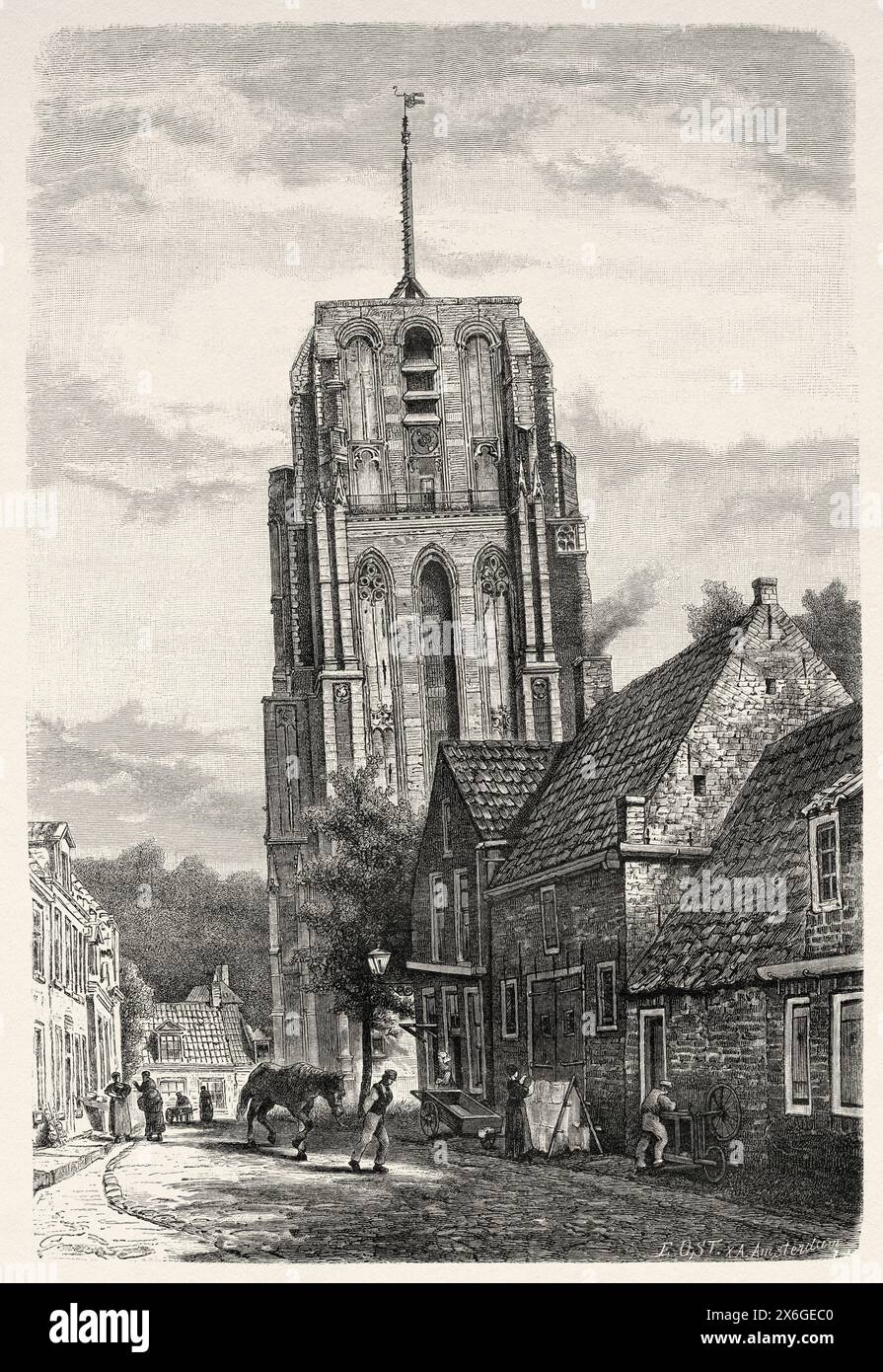 The Oldehove is a leaning and unfinished church tower in the medieval ...