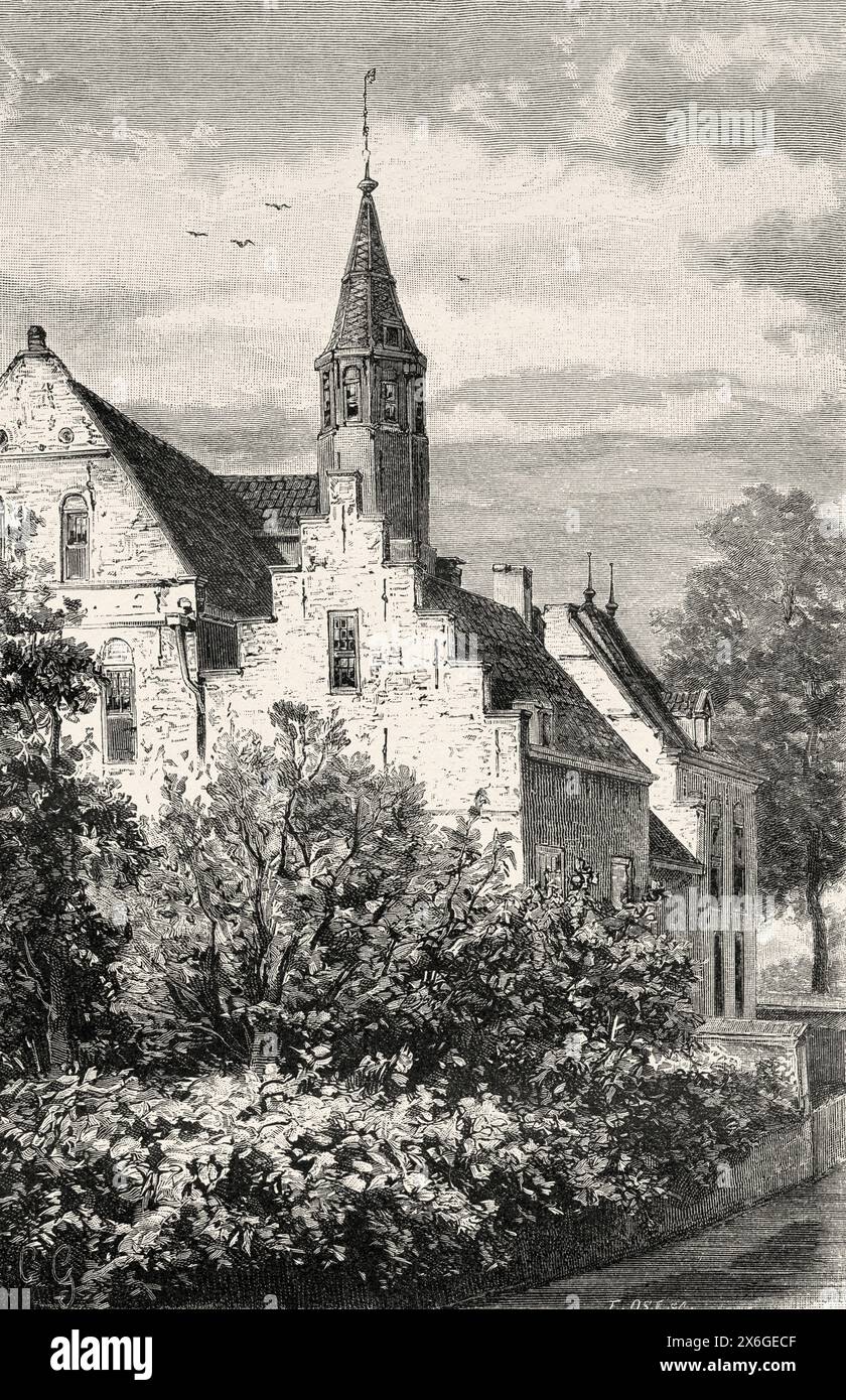 Wiarda State residents in Goutum, municipality of Leeuwarden, Friesland ...