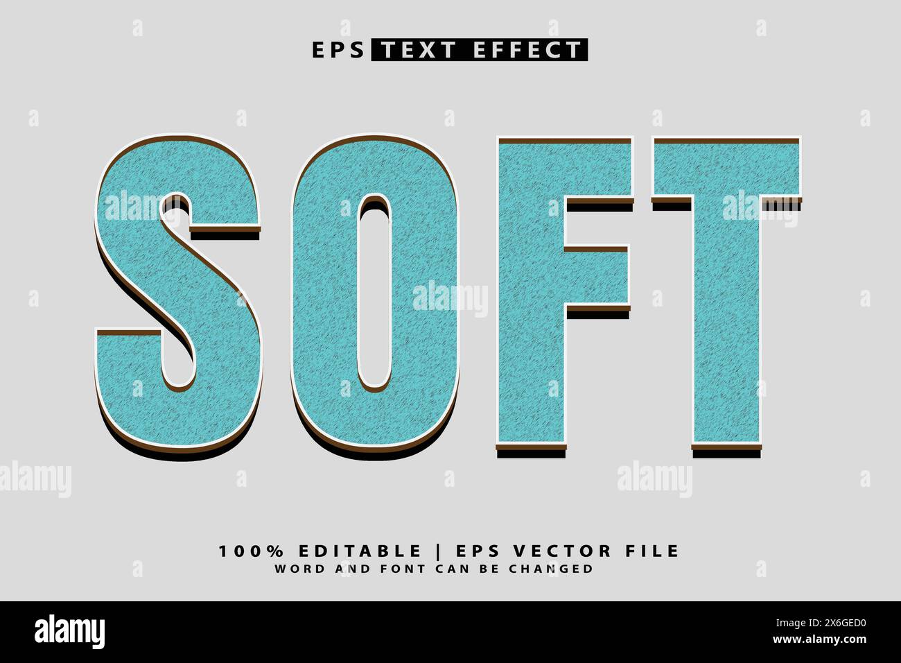 editable 3D text effect Stock Vector Image & Art - Alamy